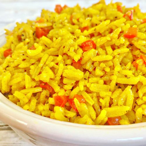 Yellow Rice with Turmeric - Vegan Recipe - This Wife Cooks™