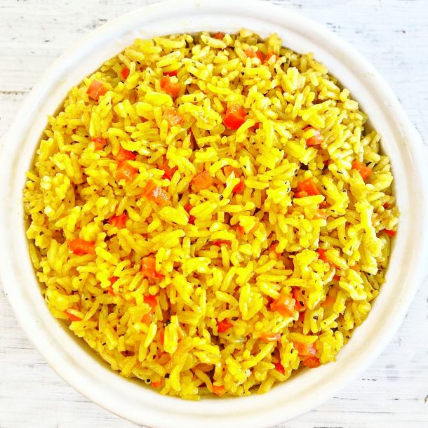 Yellow Rice with Turmeric - Vegan Recipe - This Wife Cooks™