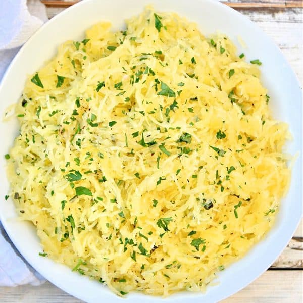 Herbed Spaghetti Squash ~ Vegan Recipe ~ This Wife Cooks™