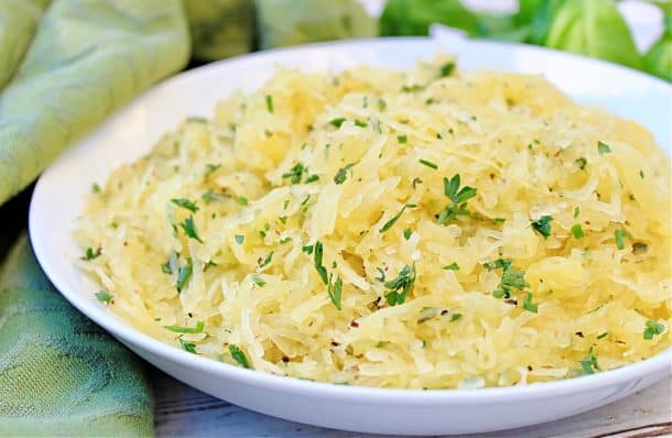 Herbed Spaghetti Squash ~ Vegan Recipe ~ This Wife Cooks™