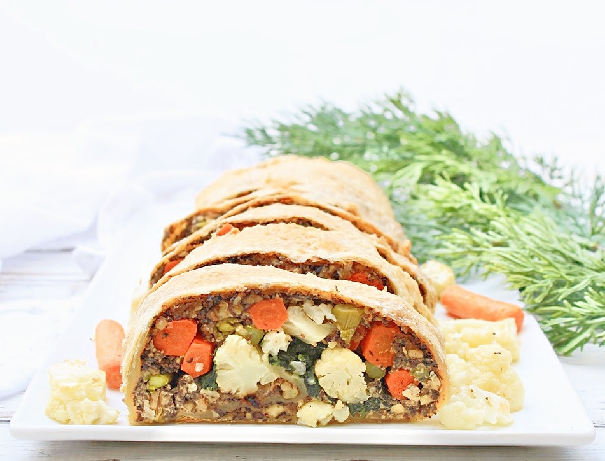 Roasted Vegetable Wellington ~ Vegan Recipe This Wife Cooks™