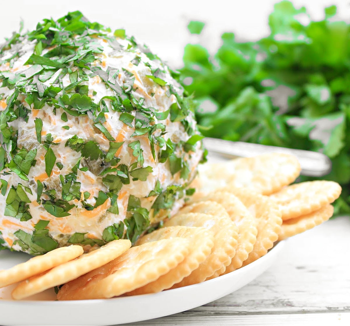 Green Chile Cheese Ball ~ Vegan Recipe ~ This Wife Cooks™