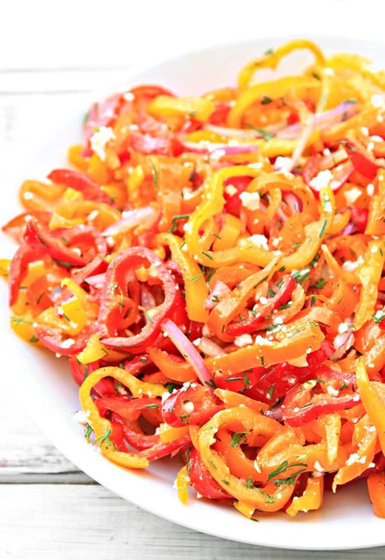 Bell Pepper Salad ~ This Wife Cooks™