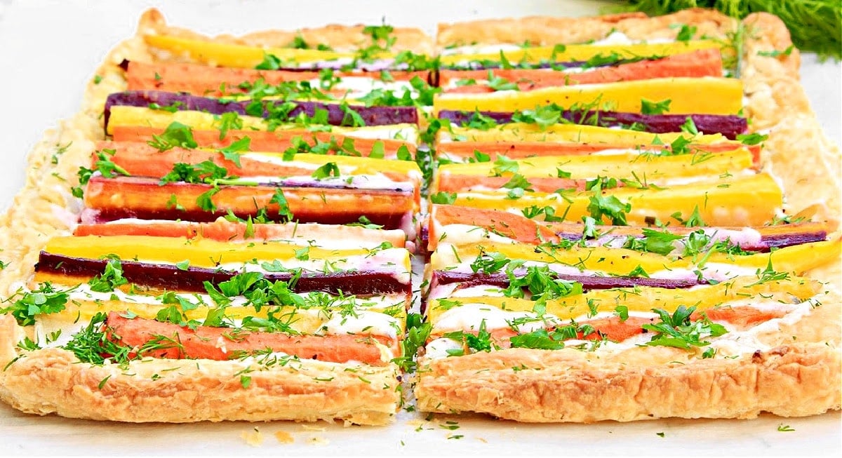 Carrot Tart Recipe With Boursin And Puff Pastry This Wife Cooks