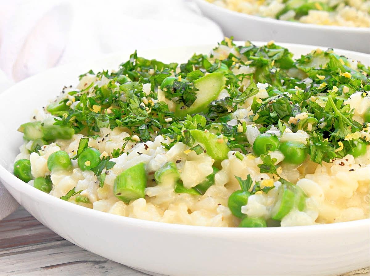 Spring Risotto with Asparagus and Peas | Easy Recipe