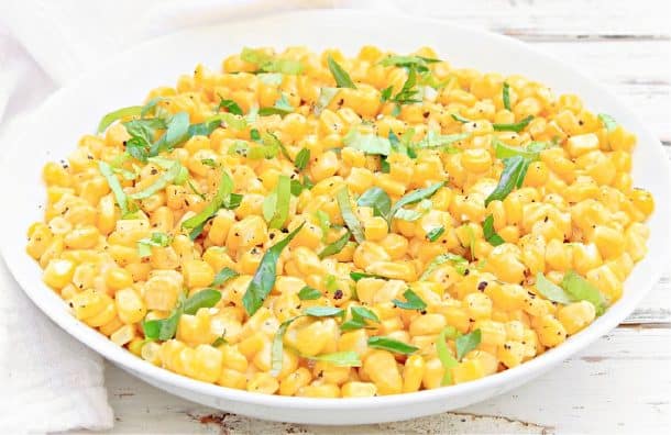 Basil Corn ~ This Wife Cooks™