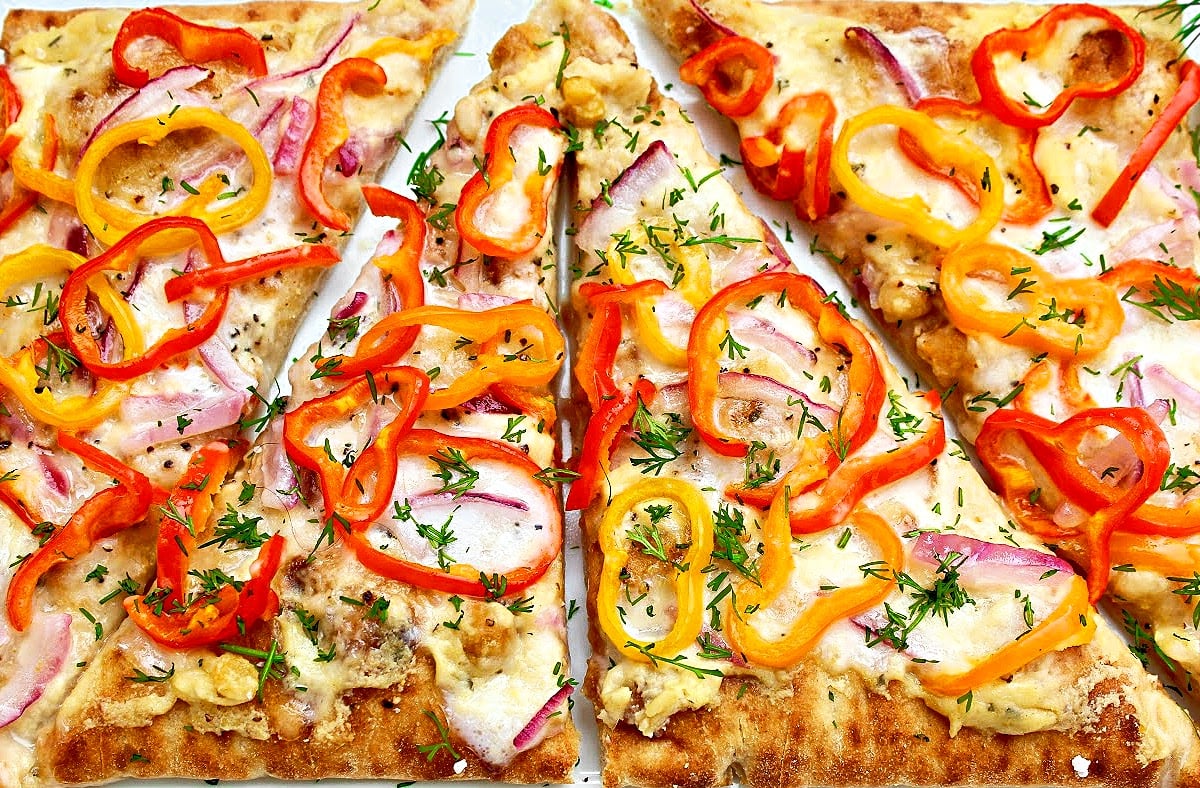Mediterranean Flatbread Pizza ~ Easy Recipe ~ This Wife Cooks™