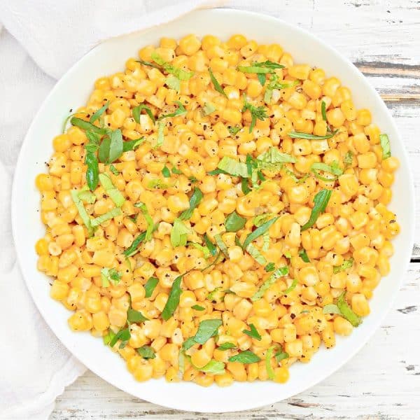 Basil Corn ~ This Wife Cooks™
