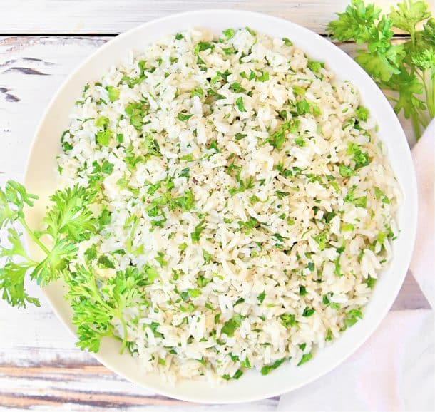 Parsley Rice ~ Easy Recipe ~ This Wife Cooks™