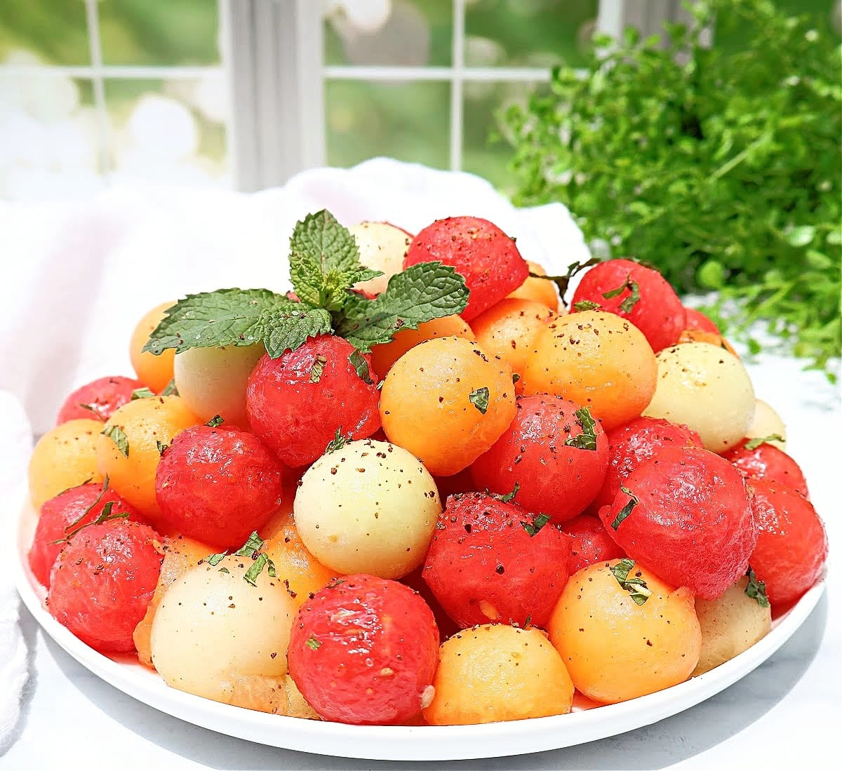 Chile Lime Melon Salad Recipe ~ This Wife Cooks™