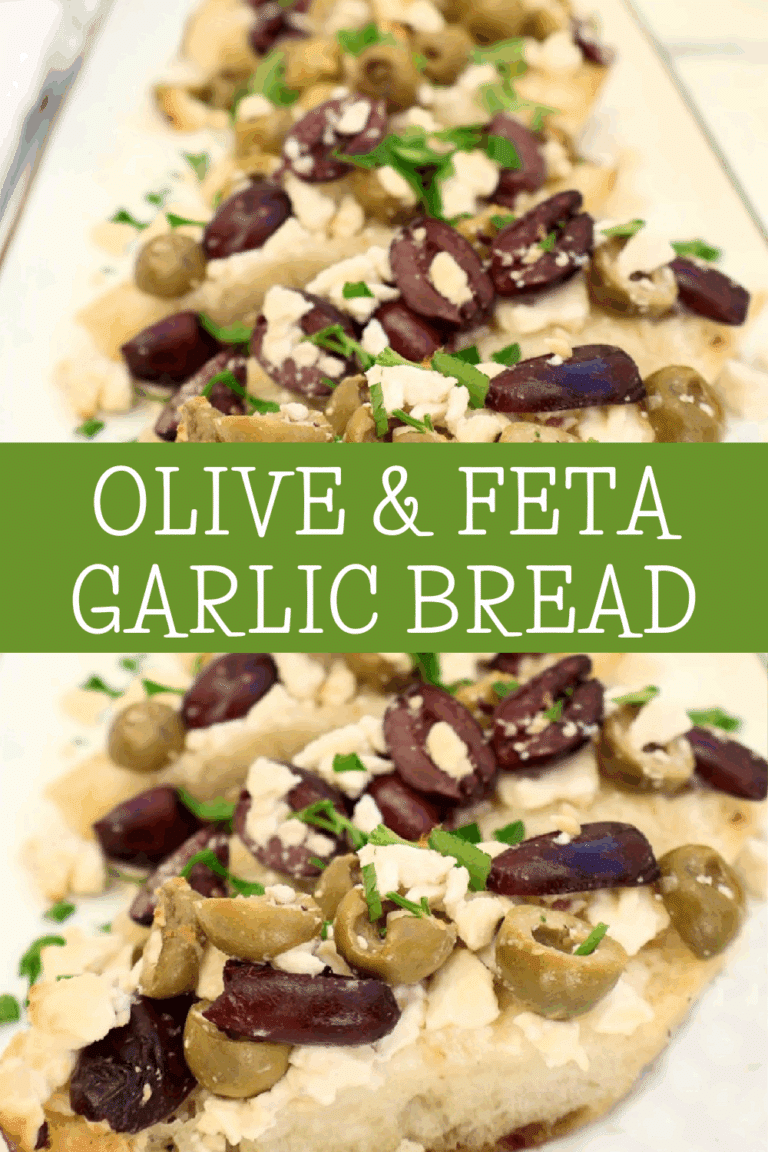 Olive and Feta Garlic Bread Recipe - This Wife Cooks™